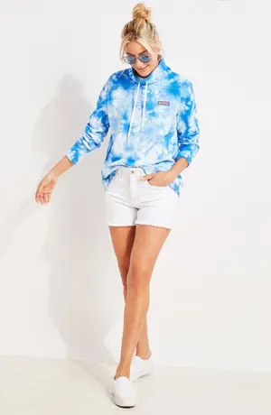Vineyard Vines Tie Dye Funnel Neck Pullover