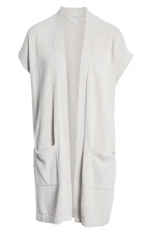Barefoot Dreams Cozychic Ultra Lite® Lounge Cardigan - Fog Gray