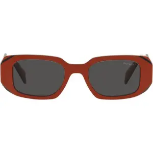 Prada Prada Runway Rectangular Sunglasses Orange