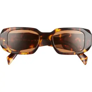Prada Prada Runway Rectangular Sunglasses Tortoise