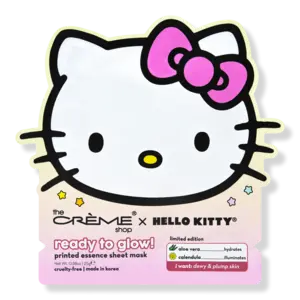 THE CREME SHOP Hello Kitty Ready To Glow! Printed Essence Sheet Mask - One-color