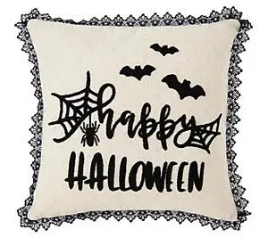VALERIE PARR HILL 18' X 18' Happy Halloween Pillow Valerie - One-color