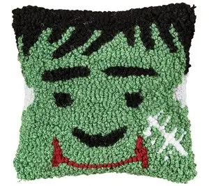 C&F HOME 8' X 8' Frankenstein Hooked Halloween Throw Pillow - One-color