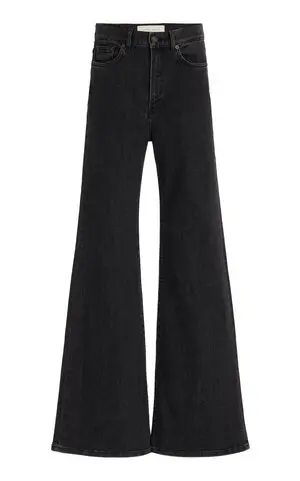 JEANERICA Fuji Stretch High-rise Flared-leg Jeans - Black