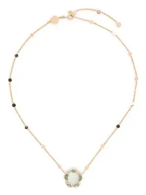 Pasquale Bruni 18k Rose Gold Bon Ton Dolce Vita Diamond And Prasiolite Necklace - Pink