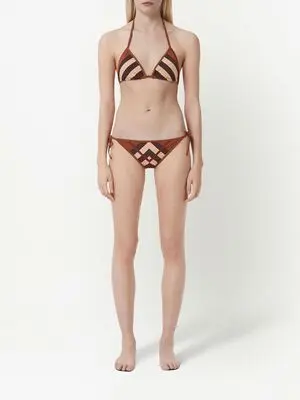 Burberry Chevron Check Triangle Bikini