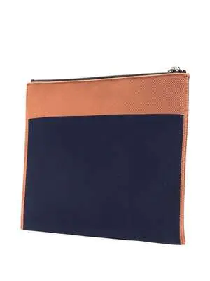 Marni Logo Print Clutch - Blue