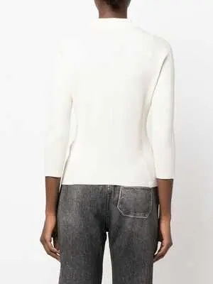 Rag & Bone Pacey Ribbed-knit Polo Top
