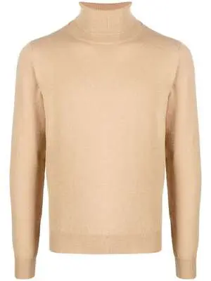 Malo Roll Neck Cashmere Sweater - Neutrals