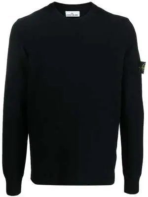 Stone Island Compass-patch Crewneck Jumper