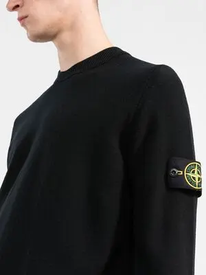 Stone Island Compass-patch Crewneck Jumper