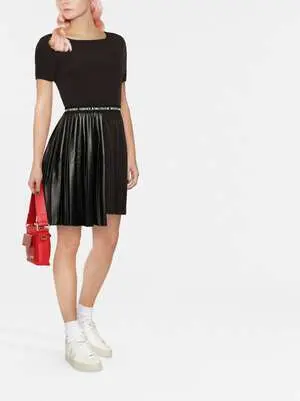 Versace Pleated T-shirt Dress