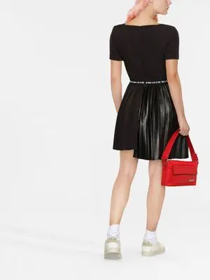 Versace Pleated T-shirt Dress