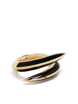 SHAUN LEANE Sabre Deco Crossover Ring - Gold