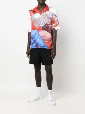 DIESEL® X Tom Of Finland Foundation Graphic-print Satin Shirt