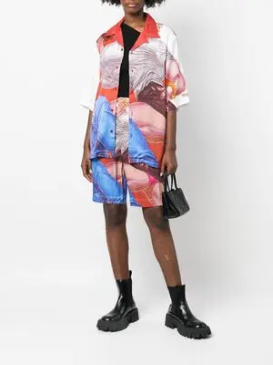 DIESEL® X Tom Of Finland Foundation Graphic-print Satin Shirt