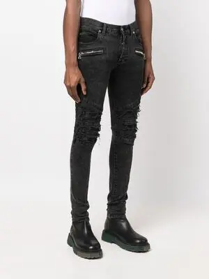 Balmain Raw-cut Skinny Jeans