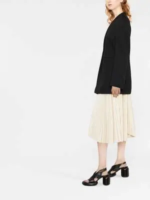 JIL SANDER Lapelless Single-breasted Blazer