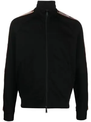Dsquared2 Embroidered-logo Zip-up Sweatshirt - Black