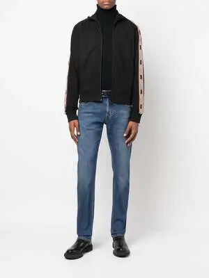 Dsquared2 Embroidered-logo Zip-up Sweatshirt - Black