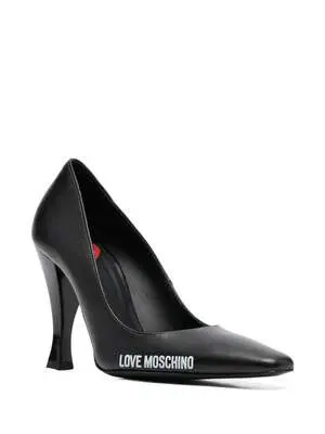 Moschino Logo-print 100mm Pumps