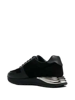 FERRAGAMO Gancini Patch Lace-up Sneakers