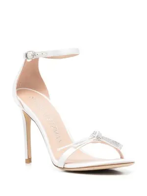 STUART WEITZMAN Nudist Crystal-bow Sandals