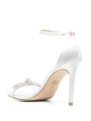 STUART WEITZMAN Nudist Crystal-bow Sandals
