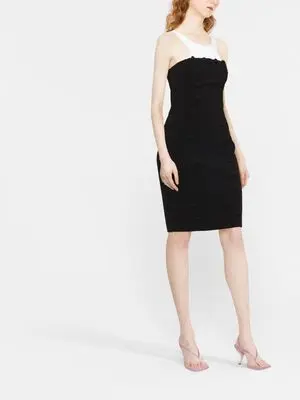 Moschino Button-detail Strapless Mini Dress