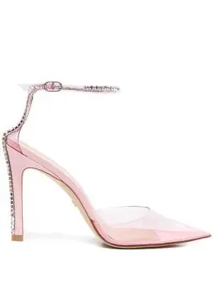 STUART WEITZMAN Crystal-embellished Pointed Pumps