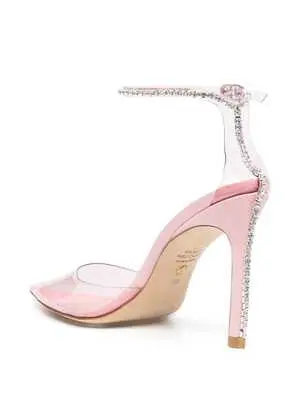 STUART WEITZMAN Crystal-embellished Pointed Pumps