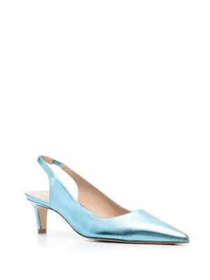 STUART WEITZMAN Metallic-effect Pointed Pumps - Blue