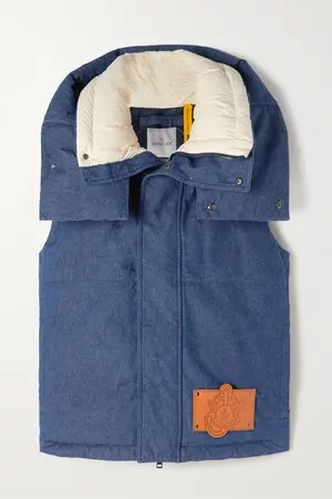 Moncler Jw Anderson Dalby Denim Down Vest - Blue