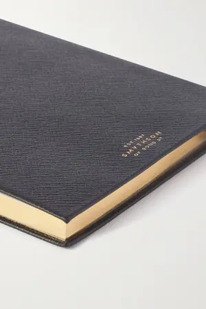 Smythson Soho Textured-leather Diary