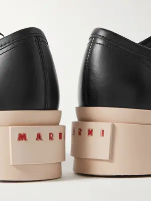 Marni Pablo Leather Platform Sneakers