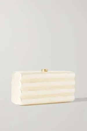 Cult Gaia Enid Marbled Acrylic Clutch