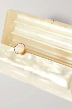 Cult Gaia Enid Marbled Acrylic Clutch