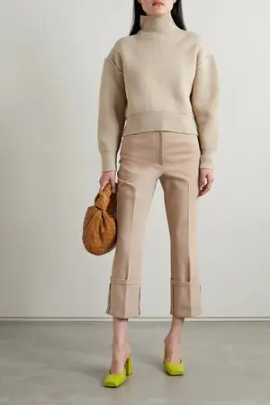 Akris Floyd Cropped Cotton-blend Twill Pants