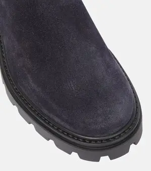 TOD'S Suede Chelsea Boots - Blue
