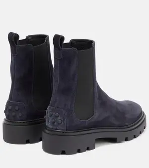 TOD'S Suede Chelsea Boots - Blue