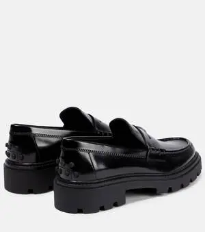 TOD'S Leather Loafers - Black