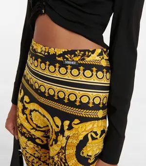 Versace Barocco Mid-rise Leggings