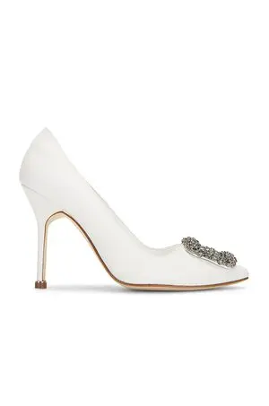 Manolo Blahnik Silver Tone Pumps