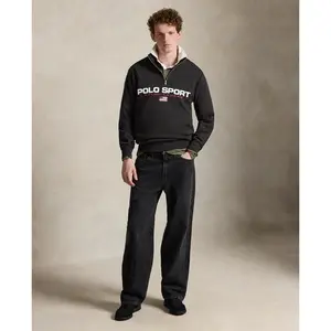 Ralph Lauren Polo Sport Fleece Quarter-zip Sweatshirt - Black Boot