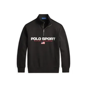 Ralph Lauren Polo Sport Fleece Quarter-zip Sweatshirt - Black Boot