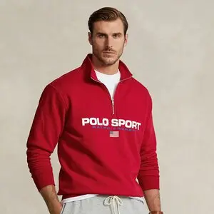 Ralph Lauren Polo Sport Fleece Quarter-Zip Sweatshirt Rl2000 Red