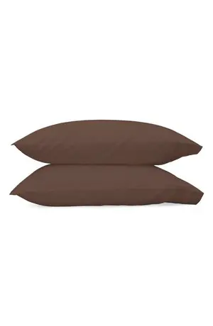 MATOUK Nocturne Set Of 2 Pillowcases Chocolate