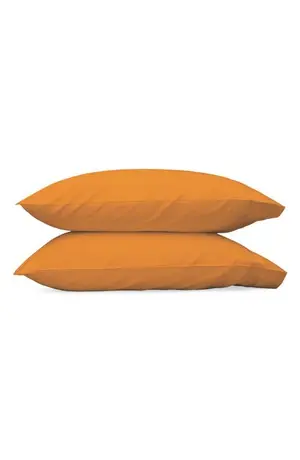 MATOUK Nocturne Set Of 2 Pillowcases Tangerine