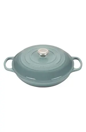 LE CREUSET Signature 3.5-quart Enameled Cast Iron Braiser - Sea Salt