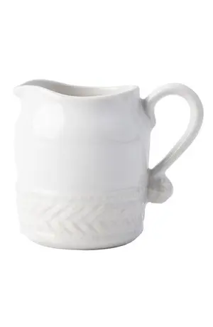 JULISKA Le Panier Ceramic Creamer - Whitewash